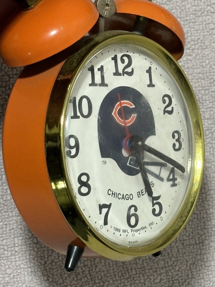 Vintage Chicago Bears Alarm Clock Bradley 1986 NFL | eBay