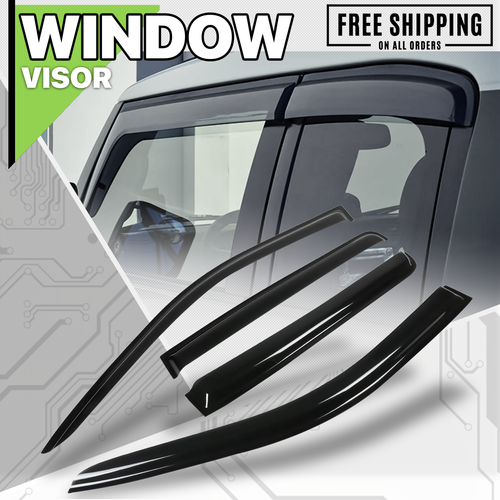 Window Visor Shade Vent Wind Rain Sun Guard Deflector fit 2017-2023 ...