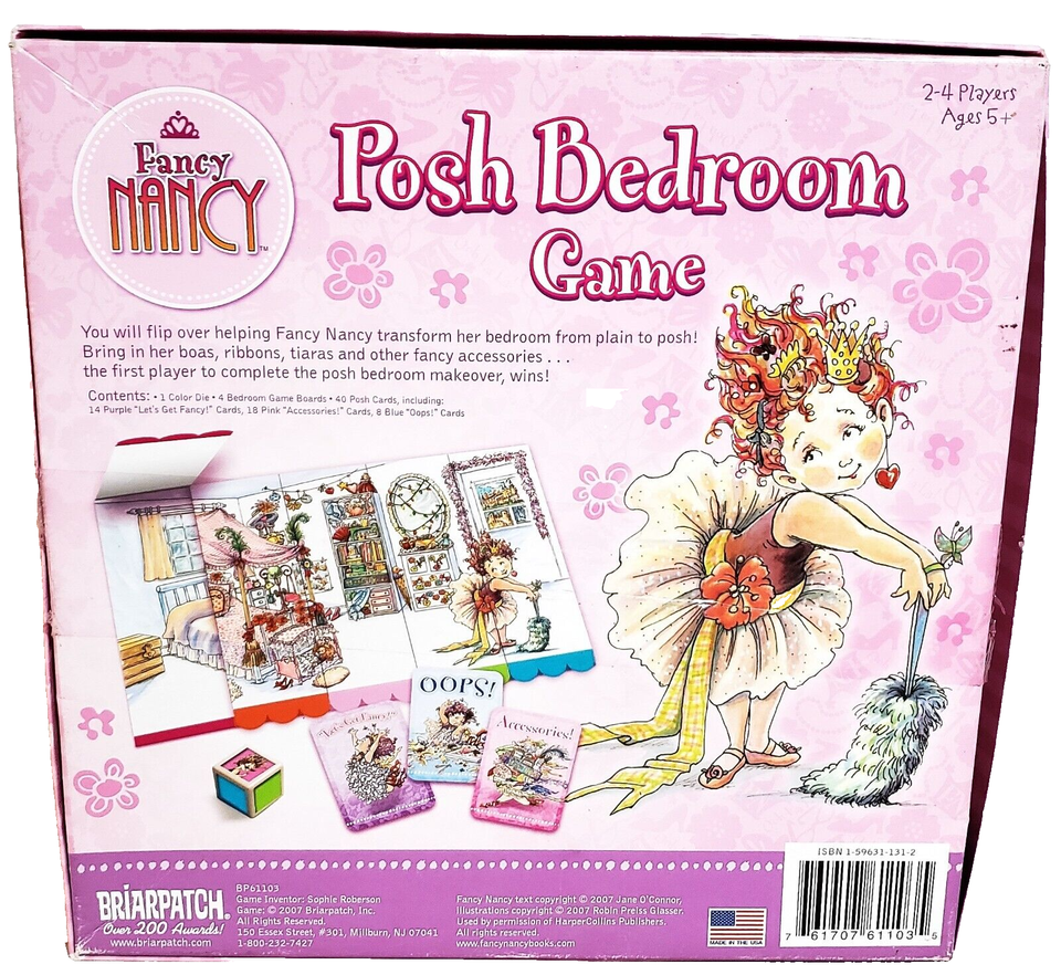 Briarpatch Fancy Nancy Posh Bedroom Board Game ages 5+ | eBay
