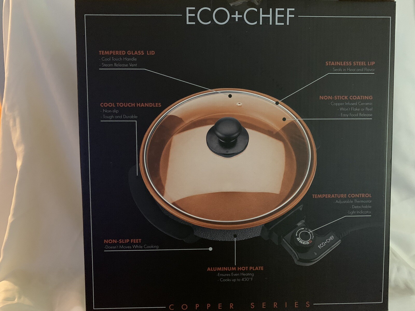Copper Series Eco+Chef Electric Skillet | eBay