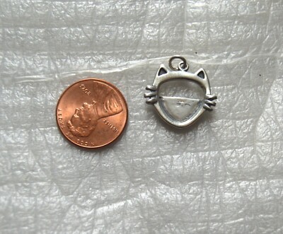 Cat Face Silver 925 Picture Frame Charm #jewelry #cats #frames #charms ...