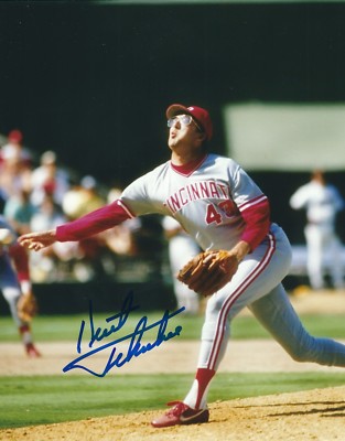 Signed 8x10 KENT TEKULVE Cincinnati Reds Autographed photo - COA | eBay