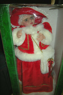 Santa's Best Large 30" Mrs.Claus Animated Deluxe Christmas Holiday ...