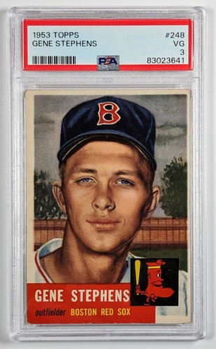 1953 Topps Baseball #248 Gene Stephens Boston Red Sox PSA VG 3 | eBay