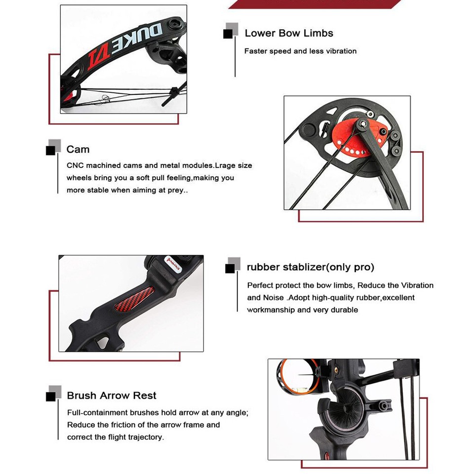 Kids Youth Compound Bow and Arrow Set 15-29lbs for Right Hand Beginner ...