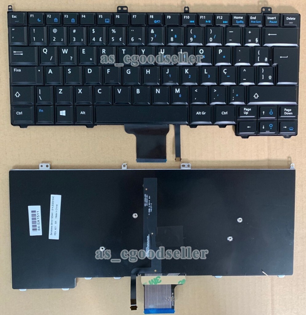 New for Dell Latitude 14-7000 12-7000 E7440 E7420 E7240 Keyboard Brazil ...