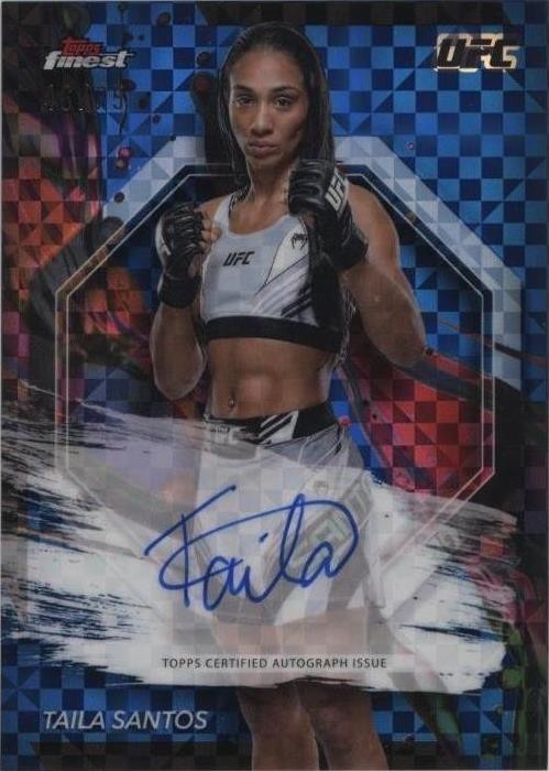 2024 Topps Finest UFC - Autographs Taila Santos #FA-TSS Blue ...