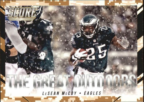 2015 Score The Great Outdoors Desert Camo Eagles Football Card #1 ...