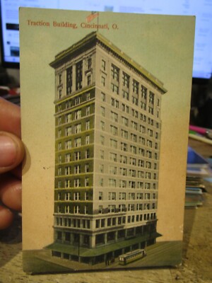 Y1 Vintage Old OHIO Postcard CINCINNATI Traction Building Kimpton Hotel ...