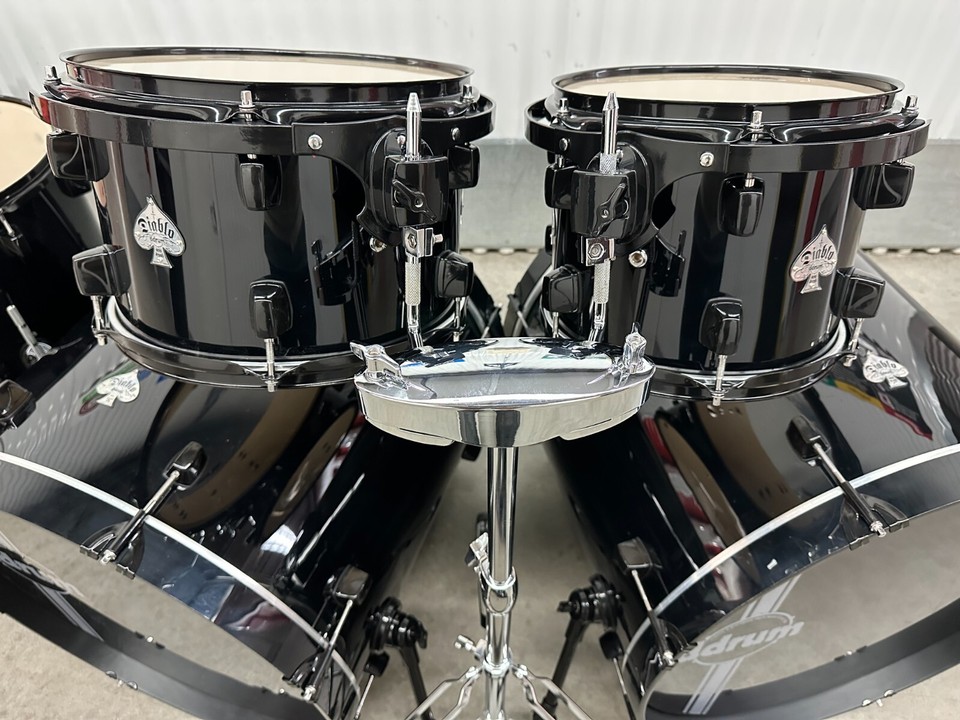 ddrum Double Bass Drum Set 7-piece Kit Shell Pack Diablo Black / Black ...