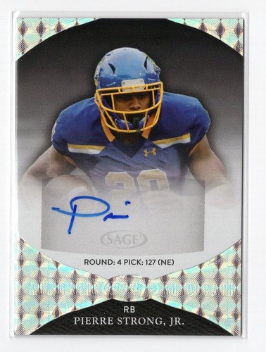 Football Card - 2022 Pierre Strong Jr ASP-PSJ Auto - South Dakota ...