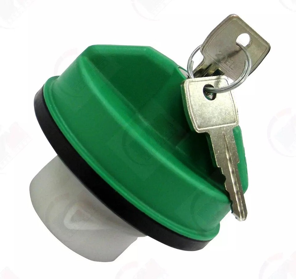 DIESEL Locking Fuel Tank Gas Cap with Keys GREEN for FORD Super Duty 6 ...