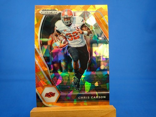 Chris Carson Prizm Draft Picks 2021 Orange Ice Prizm | eBay