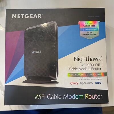 NETGEAR Nighthawk AC1900 4 Wireless-Wi-Fi 802.11ac Router - C7000 ...