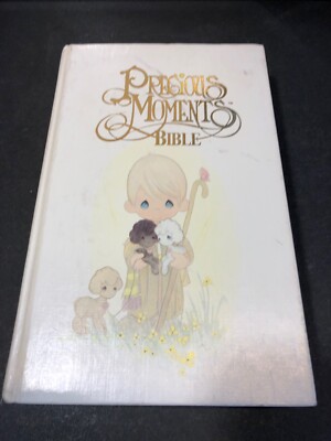 1985 Precious Moments Holy Bible White New King James Version Shepherd ...