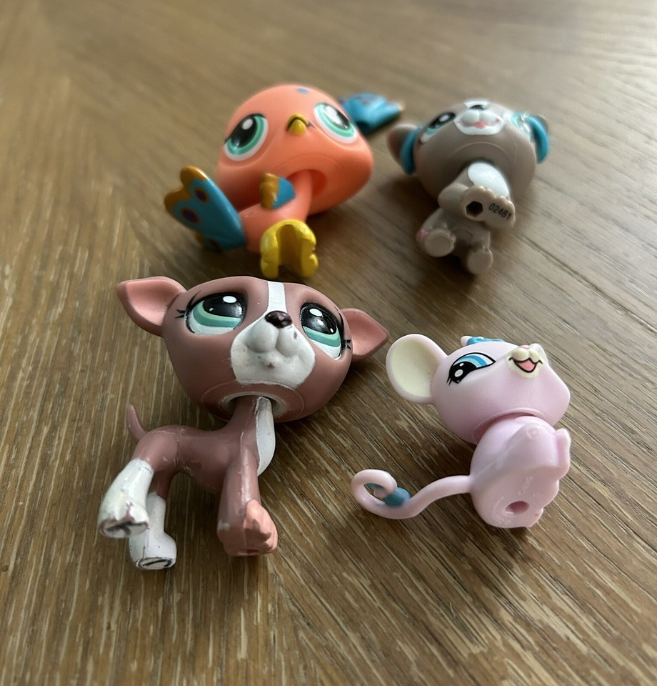 Littlest Pet Shop LPS #1462 Peacock #1463 Jack Russel Dog #1585 1585 ...