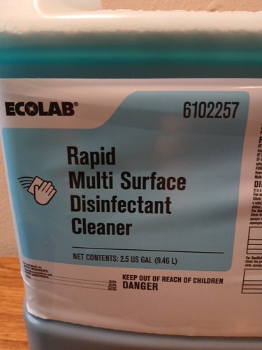 Ecolab 6102257 Rapid Multi surface Disinfectant cleaner 2.5 gal | eBay