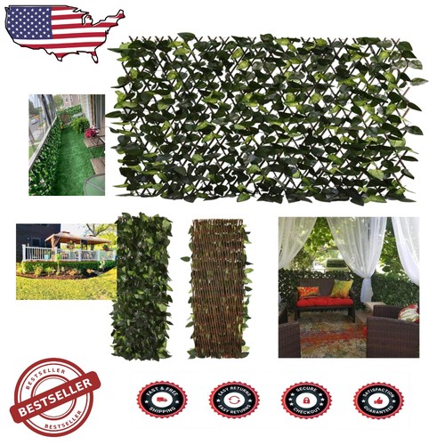 Durable Faux Ivy Expandable Privacy Screen - Easy Install for Indoor ...