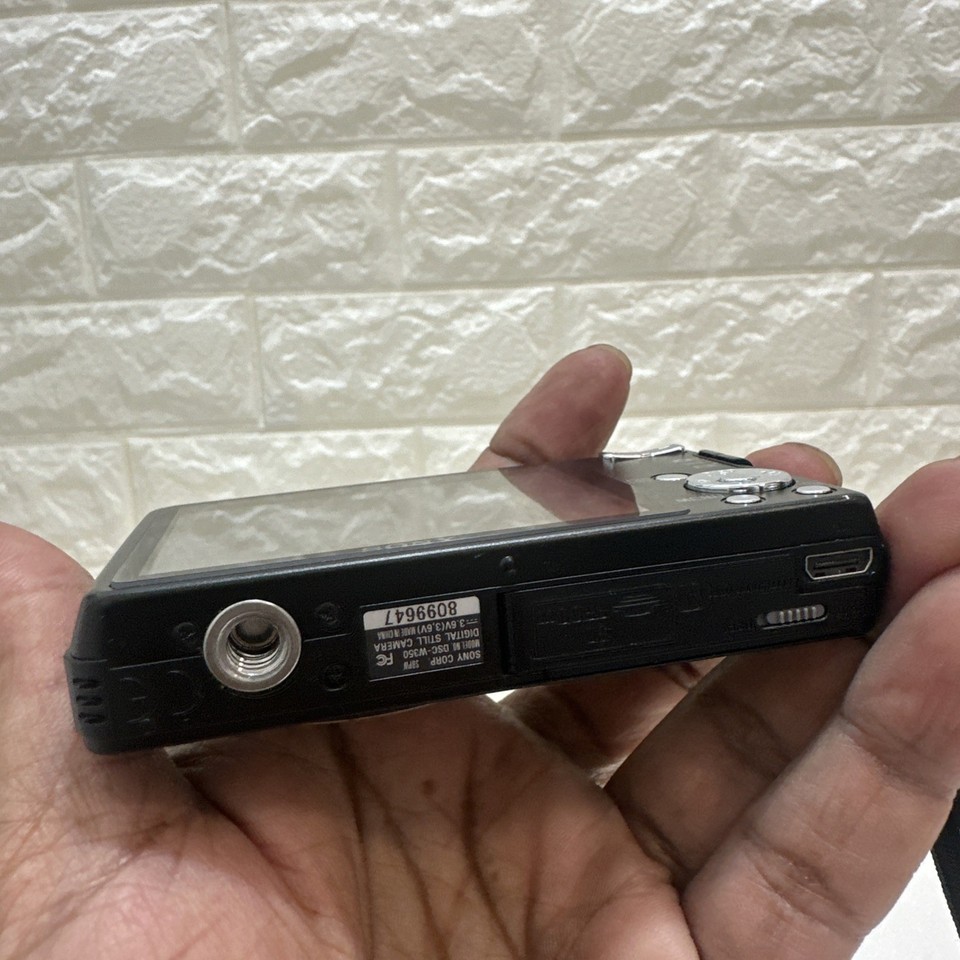 Sony Cyber-shot DSC-W350 14.1MP Digital Camera Black Tested Boxed ...