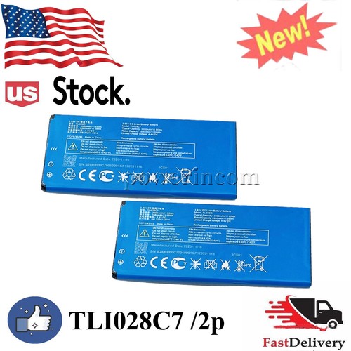 2pcs For Alcatel Alcatel VOLTA 5002R TLI028C1 TLI028C7 Battery 3000mAh ...