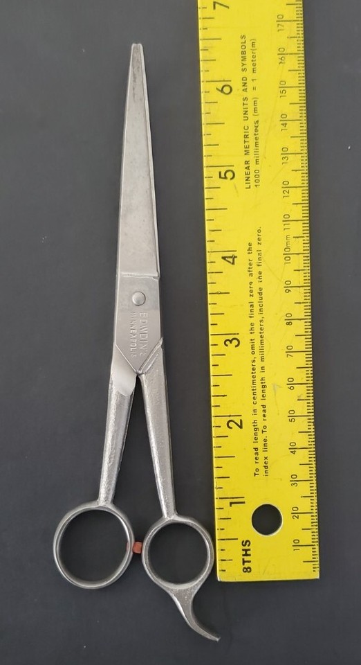 Vintage Barber Scissors Bowdin's Bayonet Steel Minneapolis Shears ...