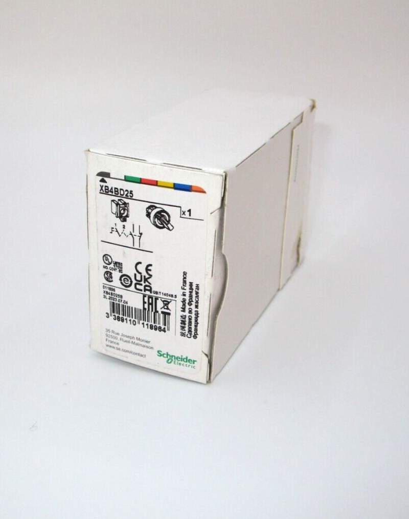 XB4BD25 SCHNEIDER Harmony 22mm BLACK selector switch 1NO+1NC Fast ...