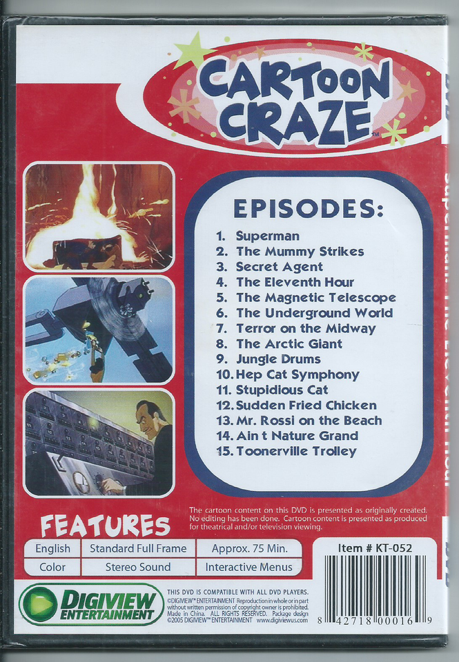 📦 Cartoon Craze Presents- Superman: The Eleventh Hour (DVD, Animated ...