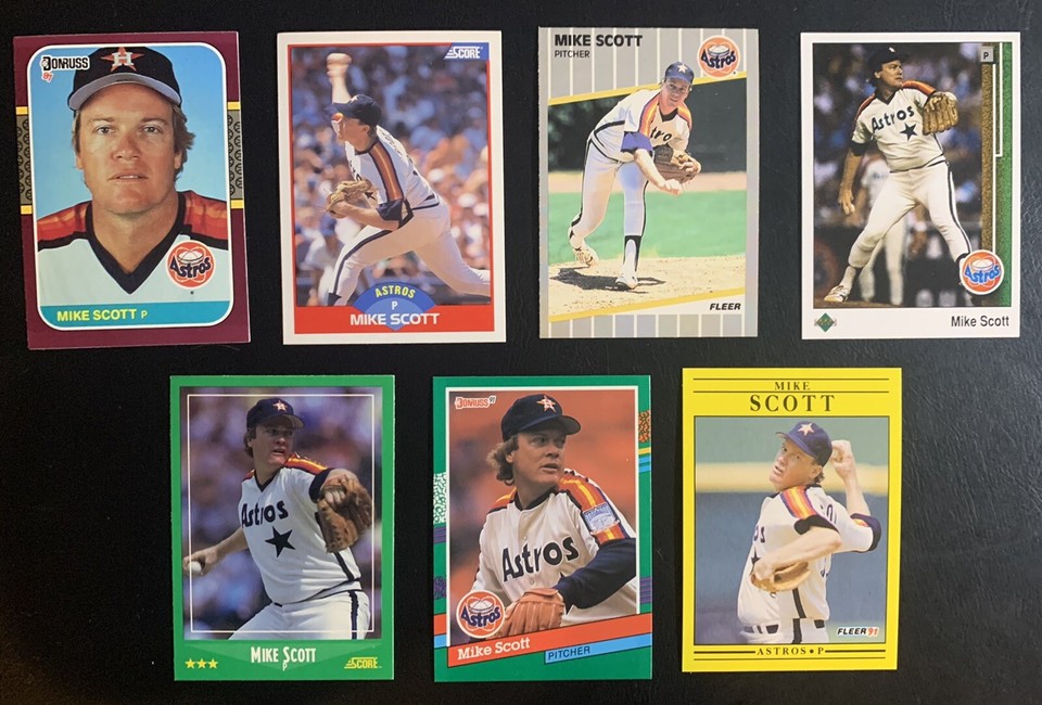 MIKE SCOTT Lot of 15 cards 1981-91(Mets/Astros) See photos, description ...