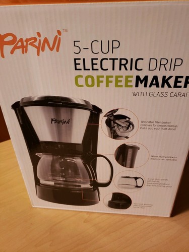 Parini 5-Cup Electric Drip Coffee Maker | eBay