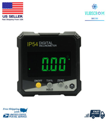 Precision LCD Digital Inclinometer Slope Meter IP54 Waterproof Angle ...
