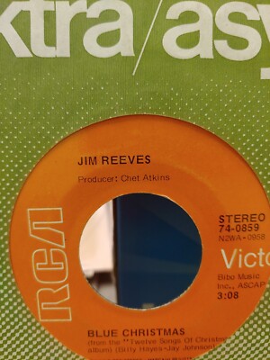 JIM REEVES BLUE CHRISTMAS 7" 45RPM RARE OOP VERY GOOD | eBay