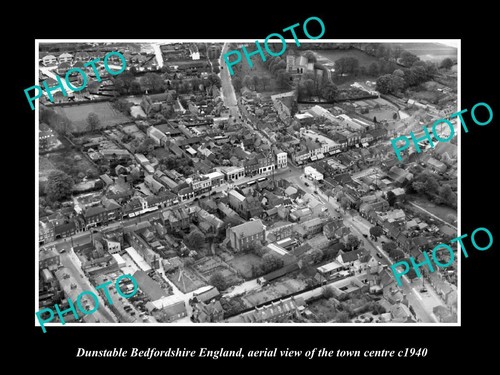 8x6 HISTORIC PHOTO OF DUNSTABLE BEDFORDSHIRE ENGLAND VIEW OF THE TOWN ...