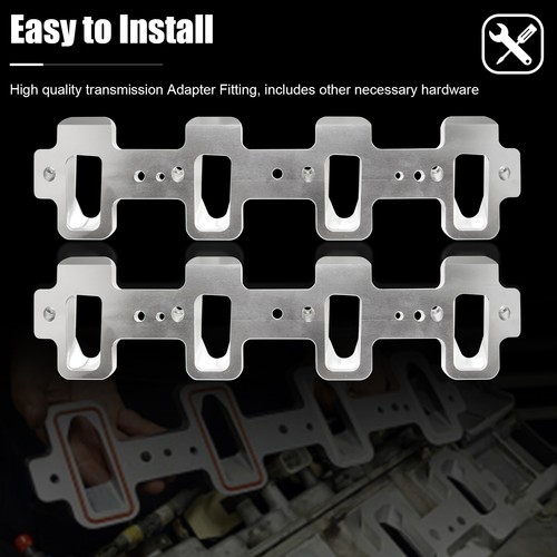 LS Cathedral Port Cylinder Head to Rectangle Port 92mm 102mm Intake ...