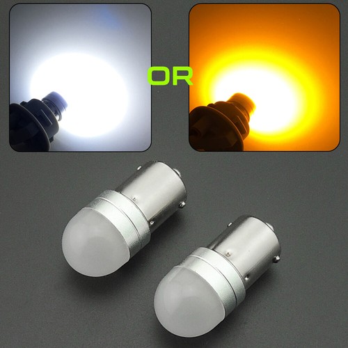 2PCS 12V White / Amber 67 89 97 631 5007 5008 R5W R10W 1156 LED Bulbs ...