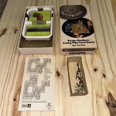 Vintage Water Works Card Board Game Parker Brothers 1976 | eBay
