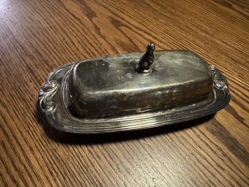 Vintage Oneida Silver Plated Butter Dish With Lid | eBay
