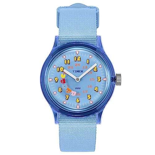 TIMEX PAC-MAN Camper Unisex Hellblau Uhr TW2V94000 Retro Japan Edition ...