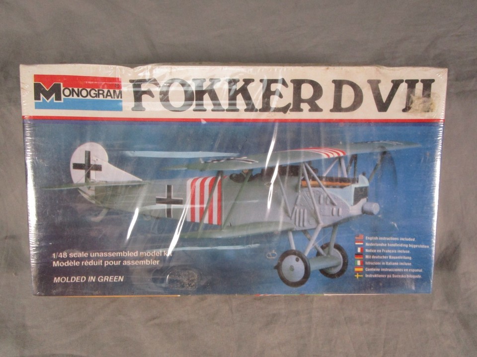 Vintage Monogram, Revell & Classic Biplane model kits. Lot of three ...