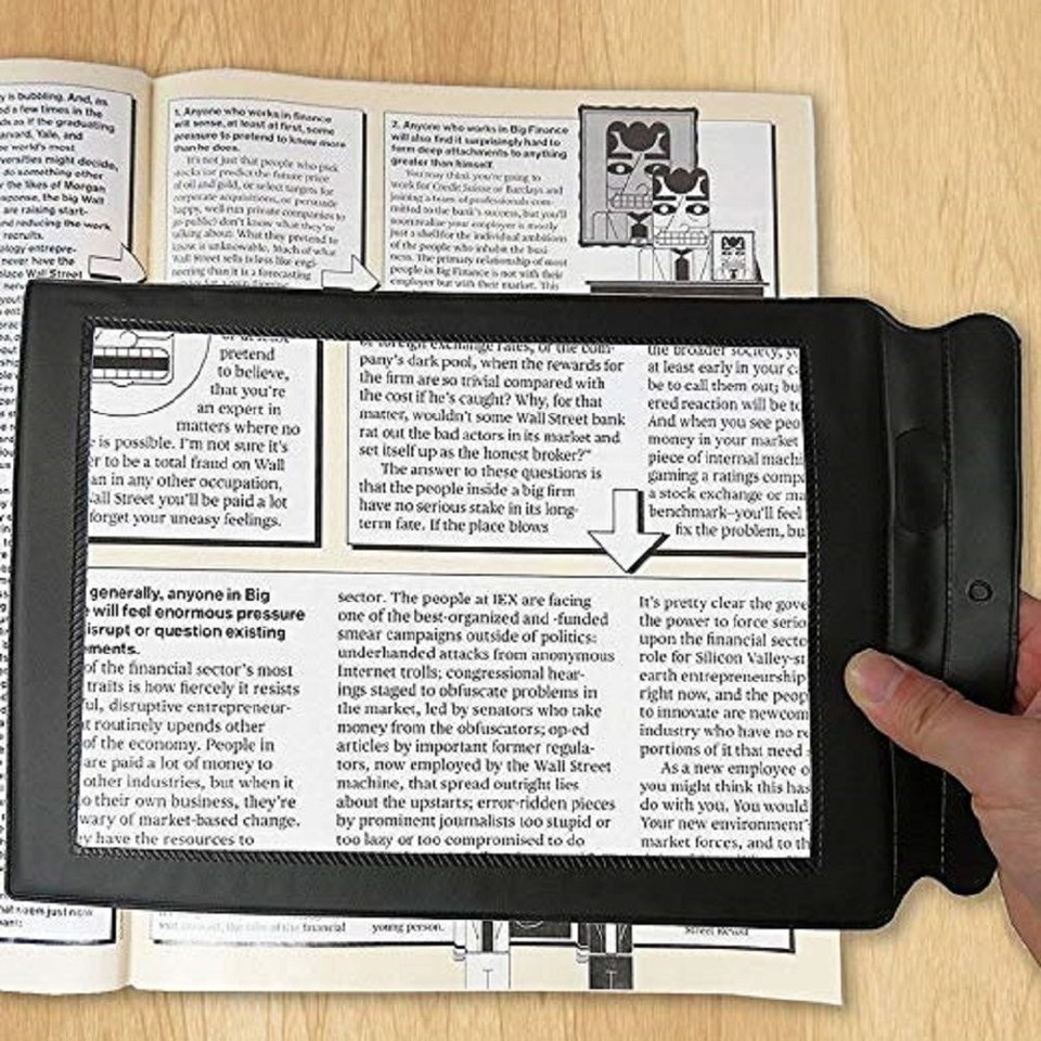 Eye Candy Full-Page Magnifier Reading Magnifier 3X Magnifying Power ...