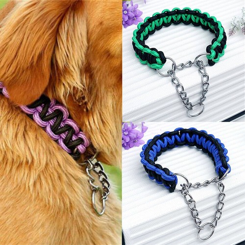 Collar Safety Medium Nylon Chain Collar Safety Collars Choker Dog ...