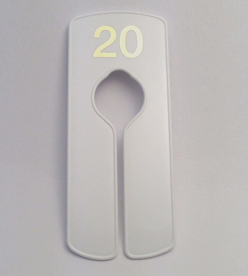 Garment Rail Dividers Clothes Size S M L Plain Colours Popular Sizes ...