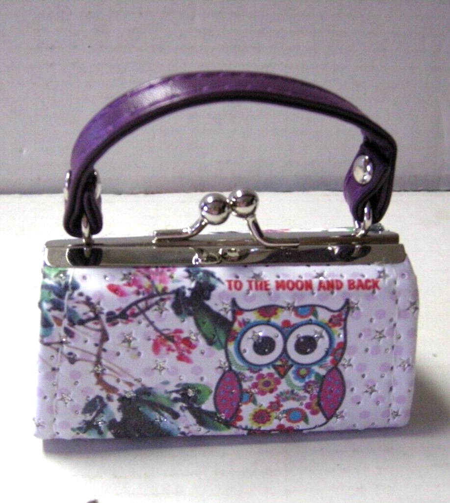 Mini Purse By Tic.Tok, Owl To The Moon & Back Design, 3.75", Brand New ...