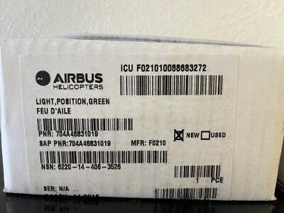 AS350 Helicopter Postion Light, Green P/N:704A46831019 | eBay