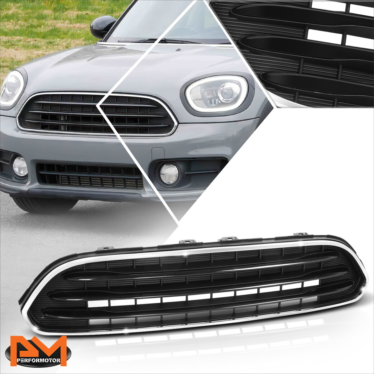 For 17-20 Mini Cooper Countryman Base Factory Style Chrome Frame Front ...