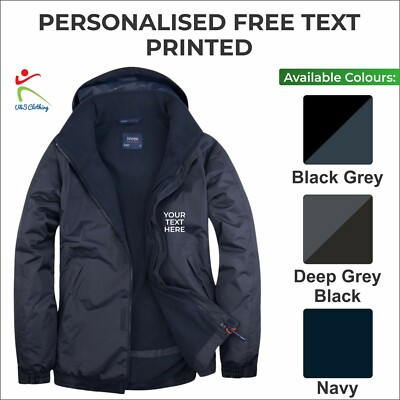 Personalised Premium Outdoor Jacket Custom Top Printed ANY Text ...