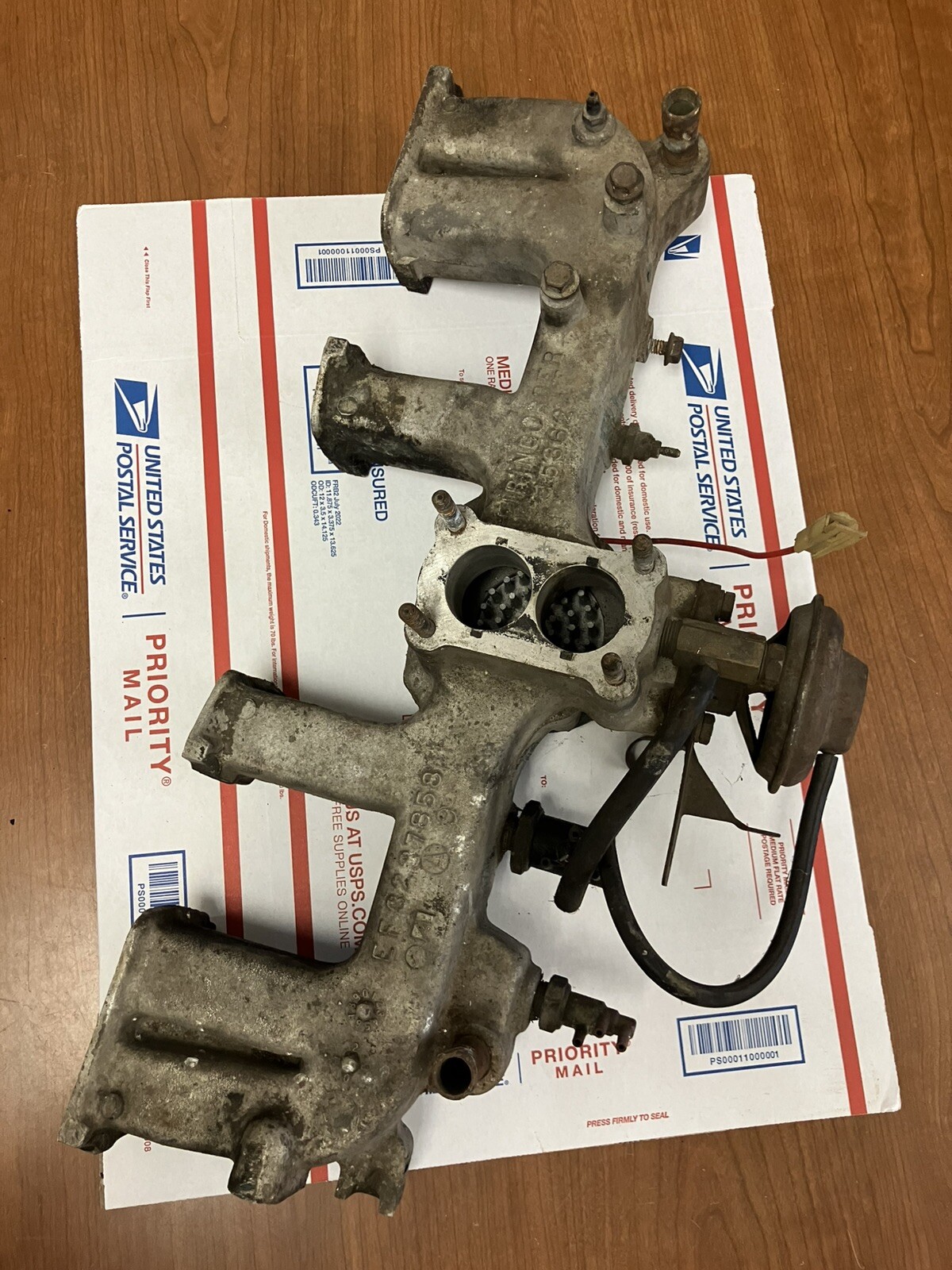 1985 Jeep 258 AMC Intake Manifold Aluminium EF3237858 CJ J10 Wagoneer ...