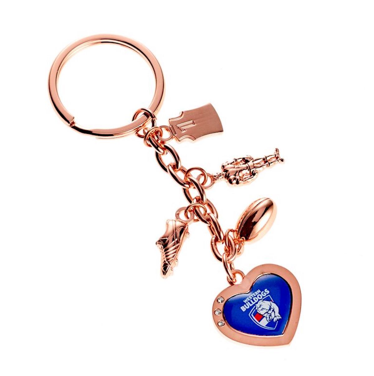 Western Bulldogs AFL Charm Keyring Key Ring With Logo Charms | eBay ...