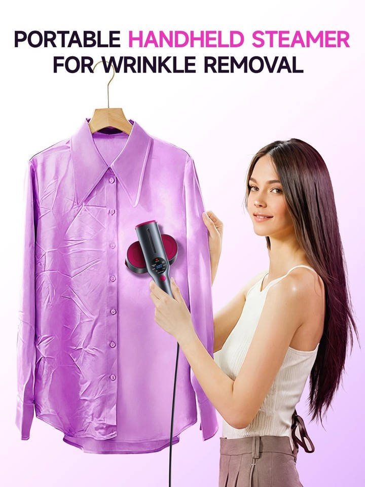Dr.Flash Garment Steamer, Portable Travel Steamer Iron, 5s Fast Heat ...