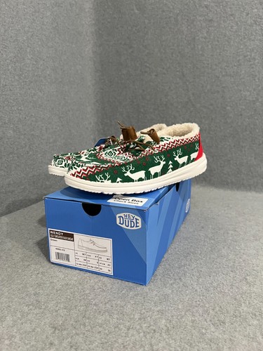 Hey Dude Women's Wendy Ugly Sweater Faux Sheer Green Shoes Size 7 NIB ...