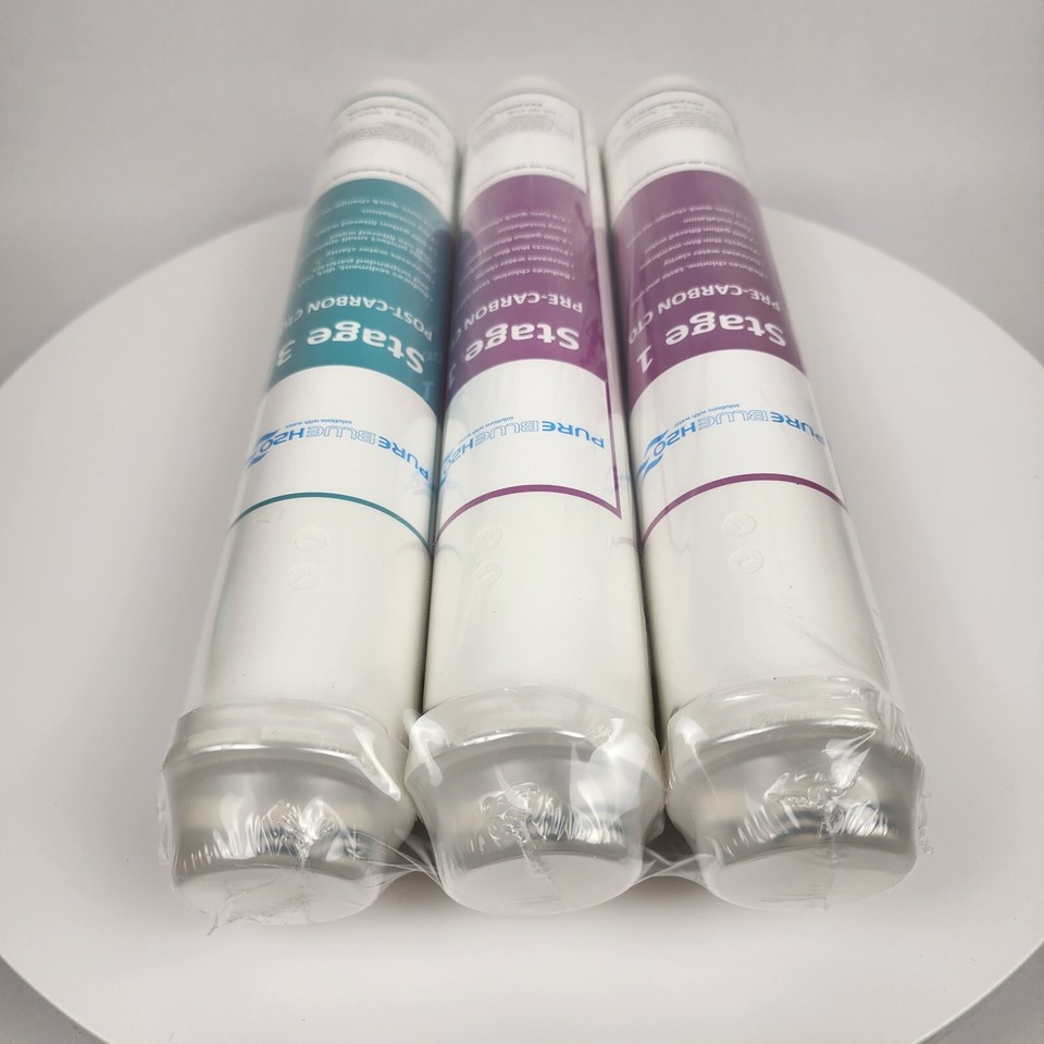 Pure Blue H2O 3-Stage RO Replacement Filter 3-Pack 1:1 System Sealed | eBay